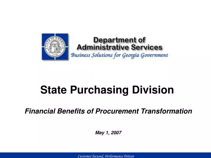 PPT - State Purchasing Division PowerPoint Presentation, free download ...
