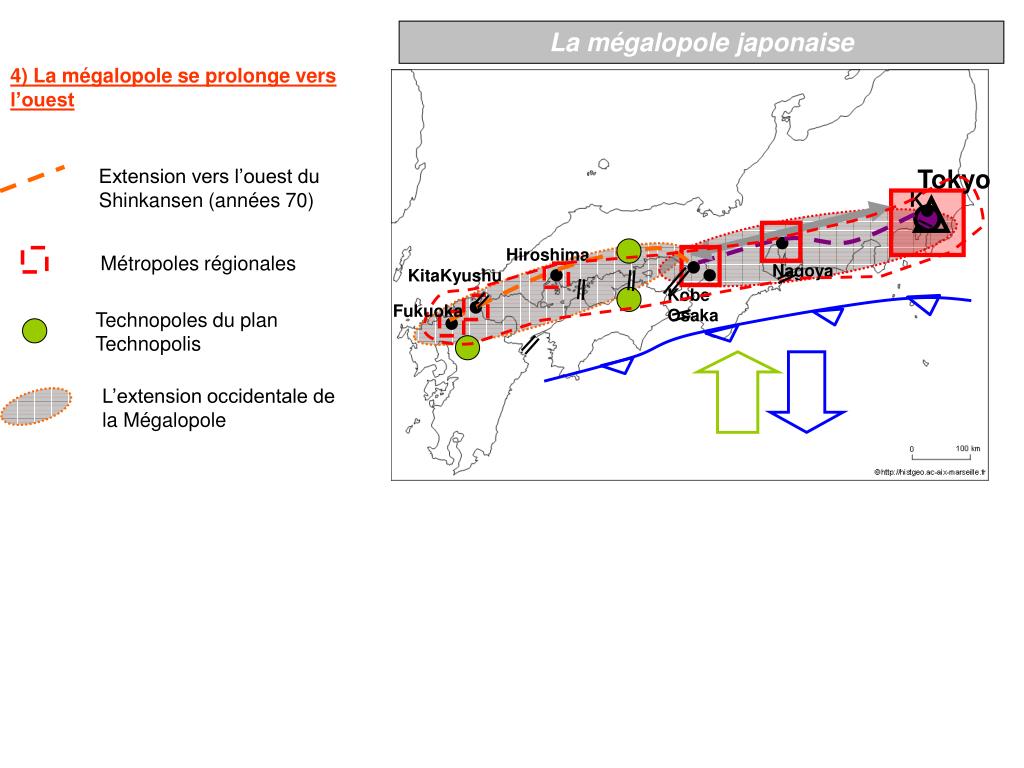 PPT - Croquis : « la Mégalopole japonaise » PowerPoint Presentation ...