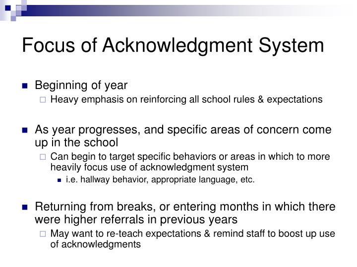 PPT - Acknowledgement Systems: Catch ‘em being Good PowerPoint ...