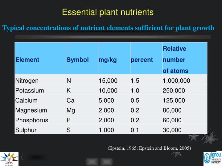 PPT - Essential plant nutrients PowerPoint Presentation - ID:1423355