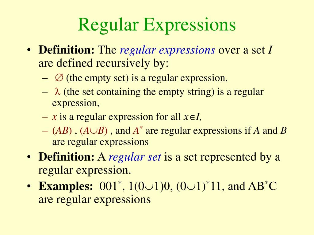 Ppt Languages Grammars And Regular Expressions Powerpoint