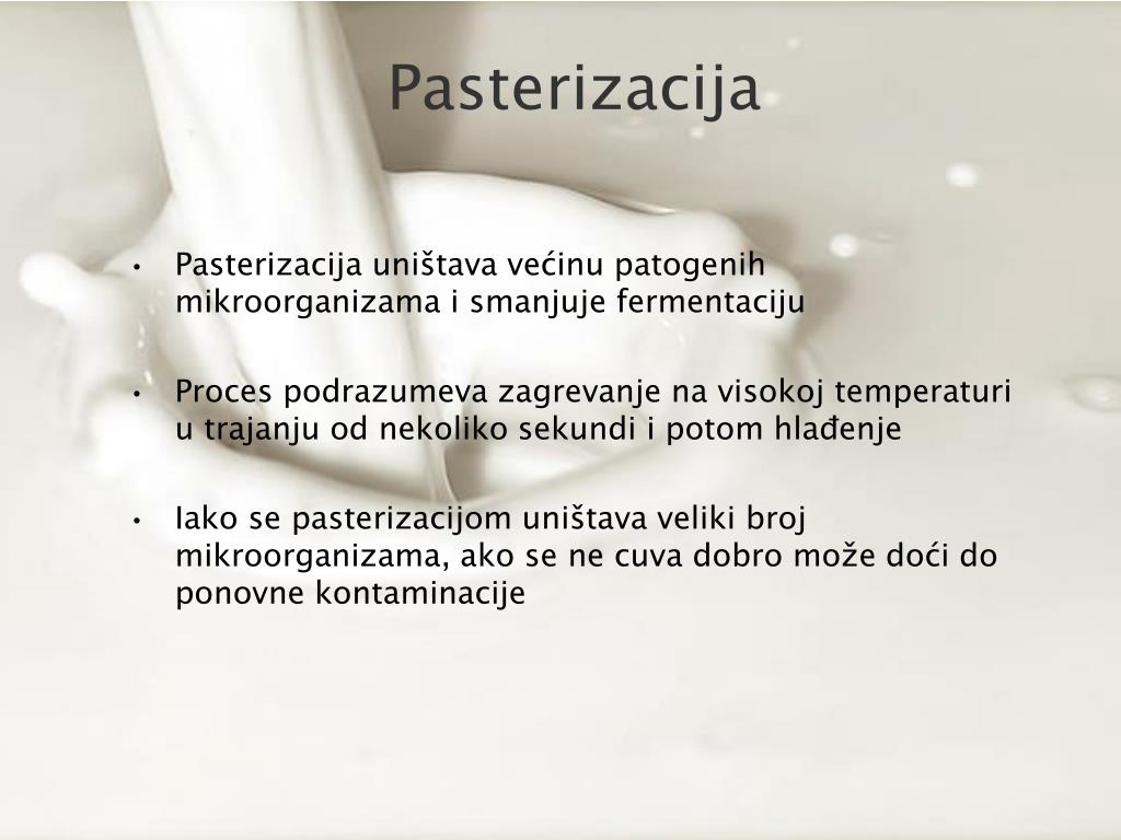 PPT - Mikroorganizmi u mle č noj industriji PowerPoint Presentation ...