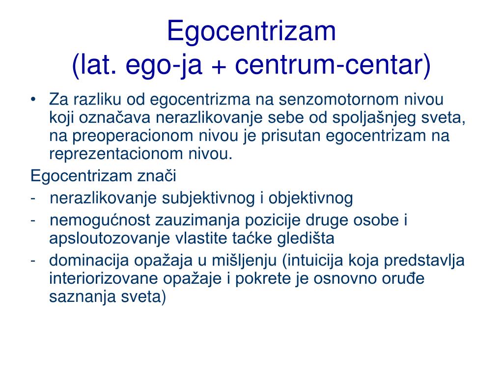 PPT - Preoperacioni stadijum razvoja inteligencije prema Pija ž eovoj ...