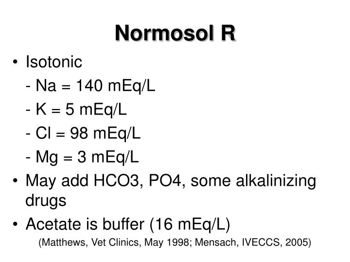 PPT - FLUID THERAPY PowerPoint Presentation - ID:142396