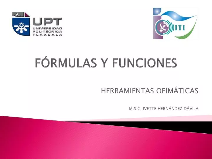 PPT - FÓRMULAS Y FUNCIONES PowerPoint Presentation, free download - ID:1424448