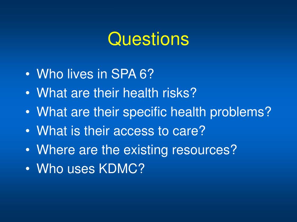 PPT - South Service Planning Area (SPA 6) and King-Drew Medical Center ...