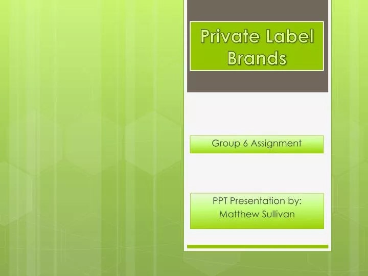 PPT - Private Label Brands PowerPoint Presentation, free download - ID ...