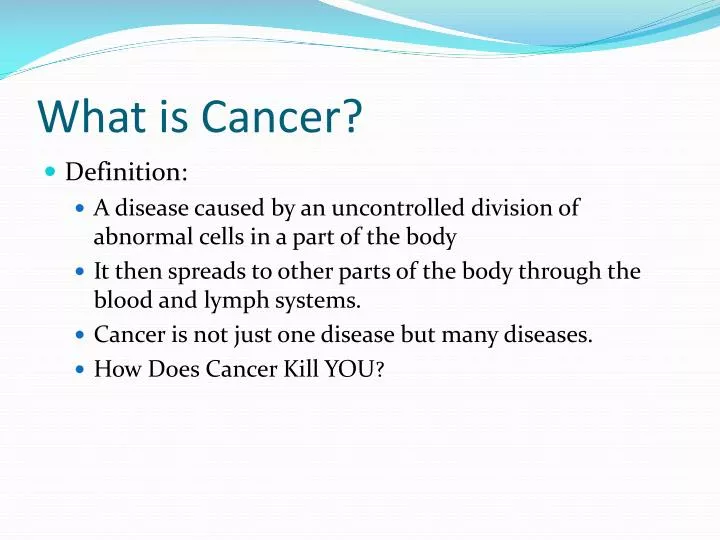PPT - What is Cancer? PowerPoint Presentation, free download - ID:1426360