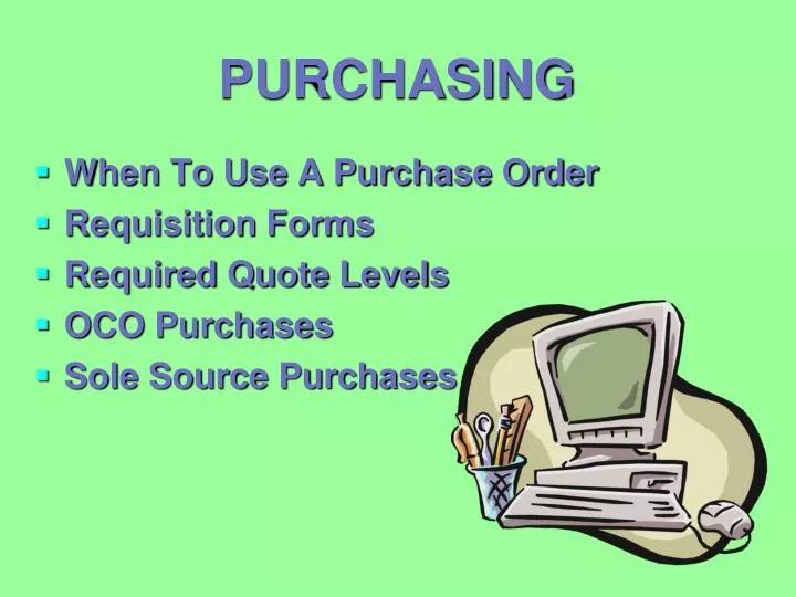 PPT - PURCHASING PowerPoint Presentation, free download - ID:1426507