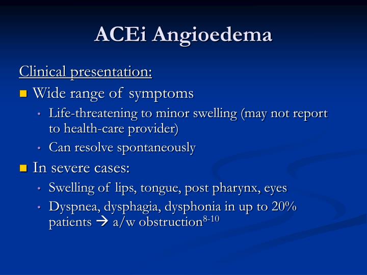 PPT - ANGIOEDEMA: Pathophysiology and Management PowerPoint ...