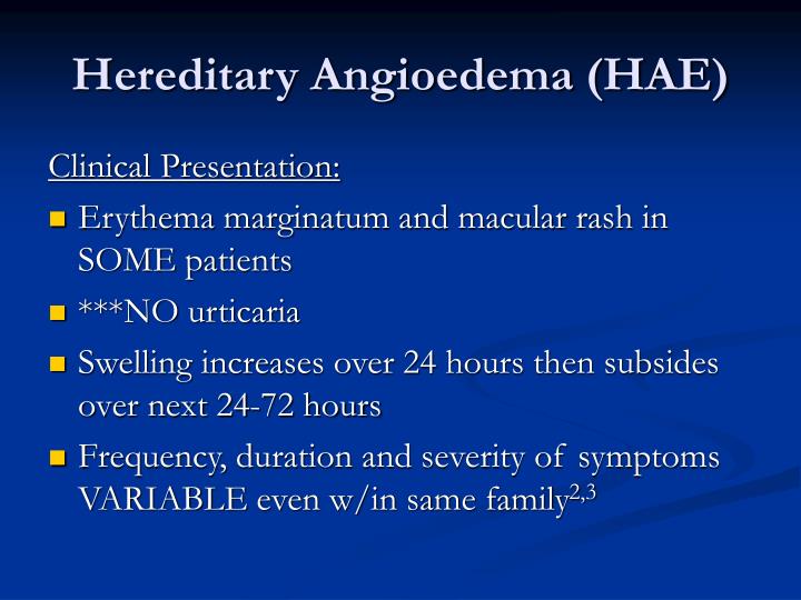 PPT - ANGIOEDEMA: Pathophysiology and Management PowerPoint ...
