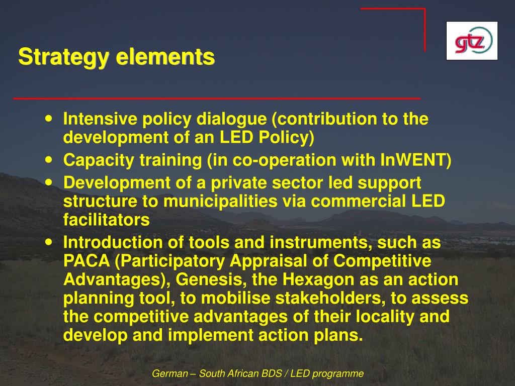 PPT - Innovations in LED Programme for Local Economic Development ...