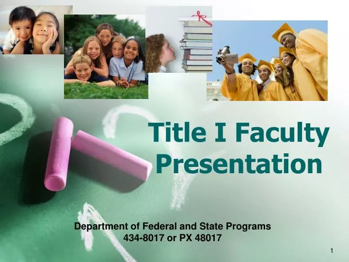 PPT - Title I Faculty Presentation PowerPoint Presentation, free ...