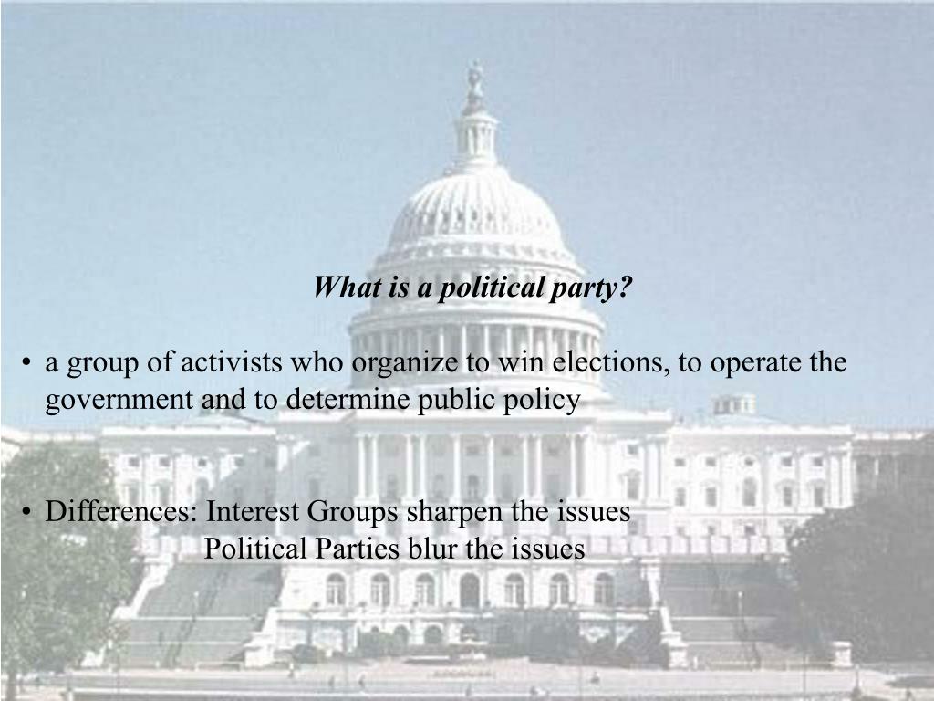 Ppt Chapter 7 Interest Groups And Political Parties Powerpoint