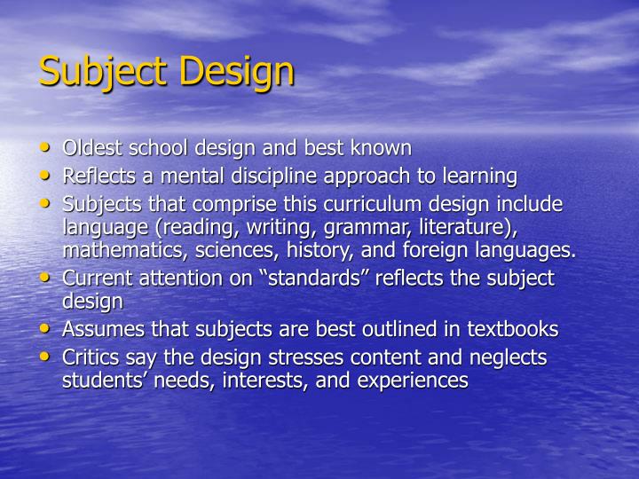 PPT - Curriculum Design and Development Part II PowerPoint Presentation ...