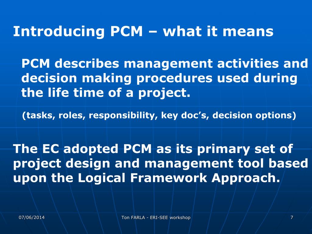 Ppt An Introduction To Project Cycle Management Pcm Powerpoint