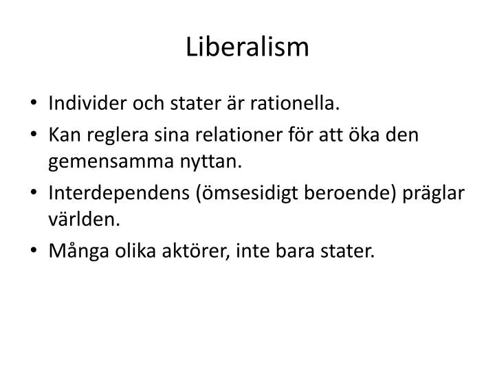 PPT - Liberalism PowerPoint Presentation, free download - ID:1429129