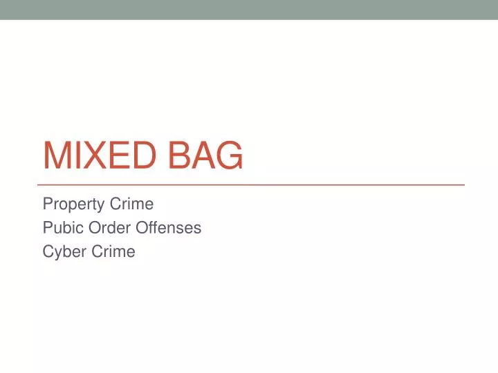 PPT - Mixed Bag PowerPoint Presentation, free download - ID:1429889