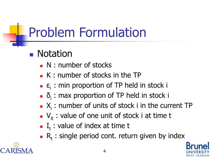 Ppt Mixed Integer Programming Approaches For Index Tracking And Enhanced Indexation Powerpoint