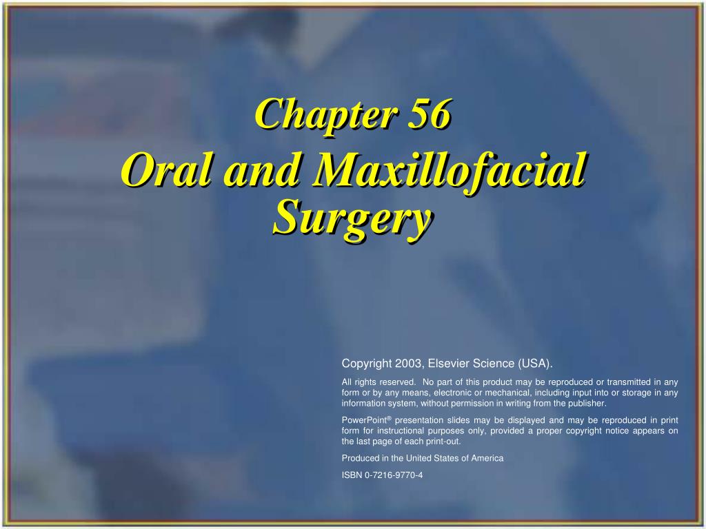 Ppt Oral And Maxillofacial Surgery Powerpoint Presentation Free