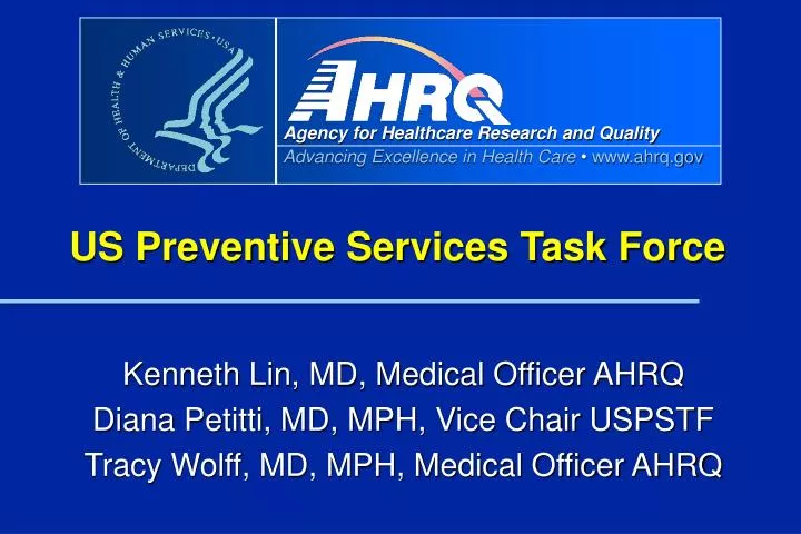 PPT - US Preventive Services Task Force PowerPoint Presentation, free ...