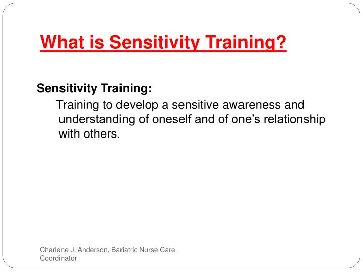 PPT - Sensitivity Training PowerPoint Presentation - ID:1431263