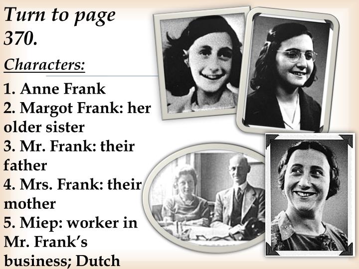PPT - The Diary of Anne Frank (the play) Week 1 PowerPoint Presentation ...