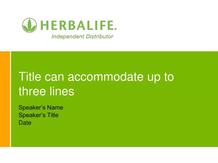 PPT - Title can accommodate up to three lines PowerPoint Presentation ...