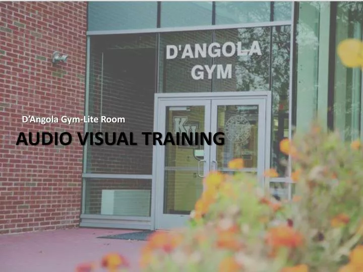 PPT - Audio Visual Training PowerPoint Presentation, free download - ID ...