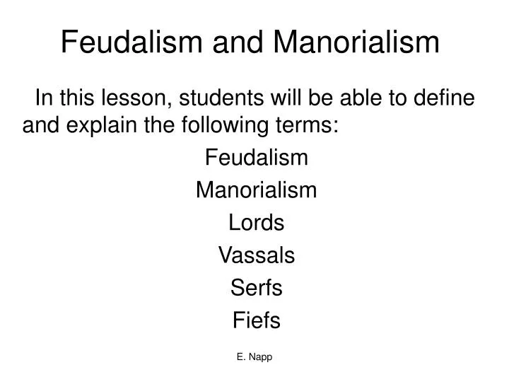 PPT - Feudalism and Manorialism PowerPoint Presentation, free download ...