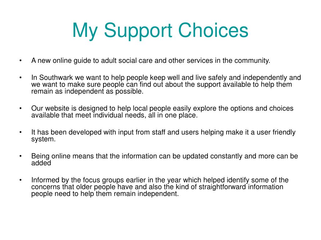 PPT - Services for older people in Southwark Sarah McClinton Deputy ...