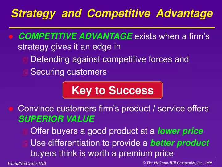PPT - Strategy and Competitive Advantage PowerPoint Presentation, free ...