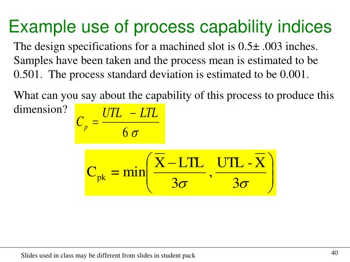 PPT - Technical Note 8 Process Capability and Statistical Quality ...