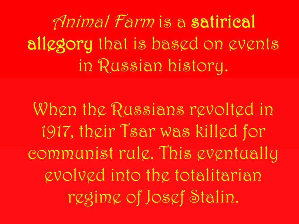 PPT - Animal Farm & The Russian Revolution PowerPoint Presentation - ID ...