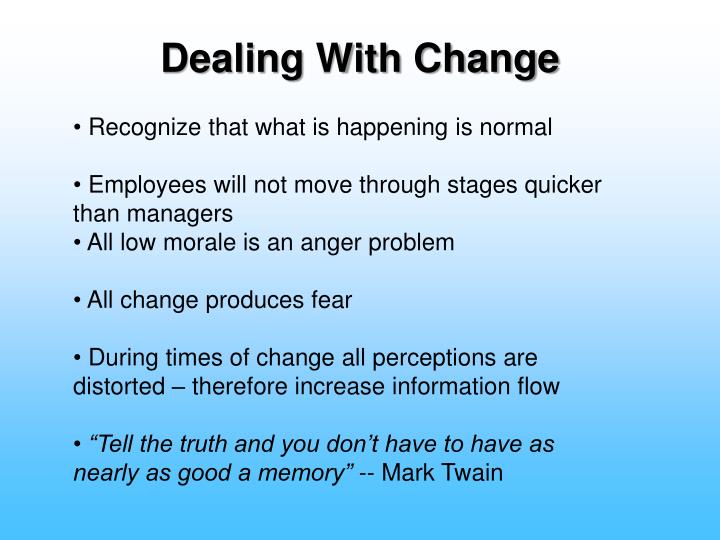 PPT - Managing Change & Transition Personally & Organizationally PowerPoint Presentation - ID ...