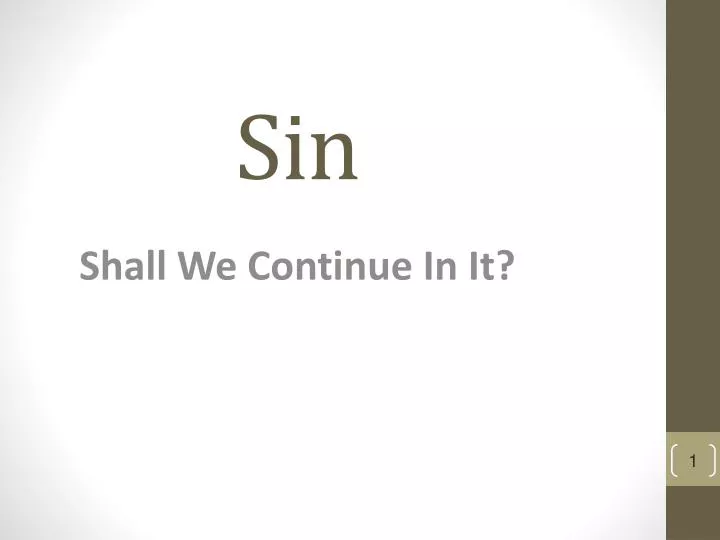 PPT - Sin PowerPoint Presentation, free download - ID:1434117