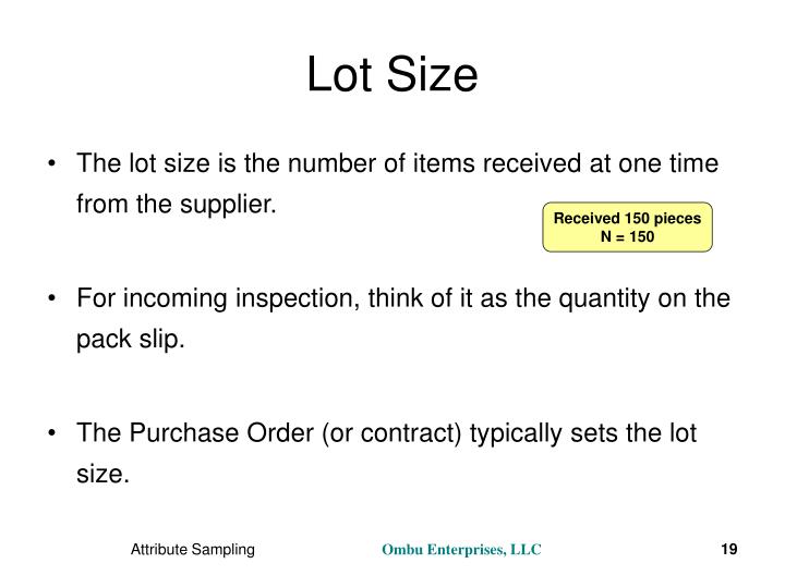 PPT - Understanding Attribute Acceptance Sampling PowerPoint ...
