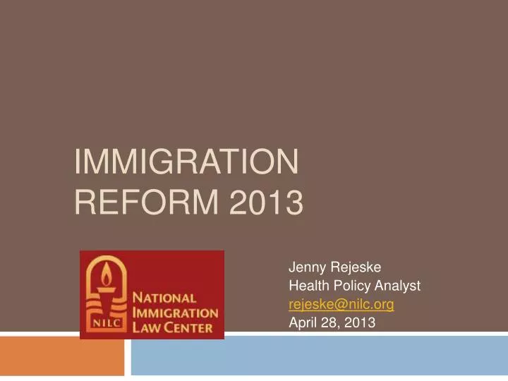 PPT - Immigration reform 2013 PowerPoint Presentation, free download ...