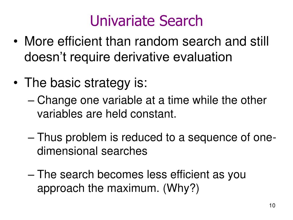 Ppt Optimization Multi Dimensional Unconstrained Optimization Part I Non Gradient Methods