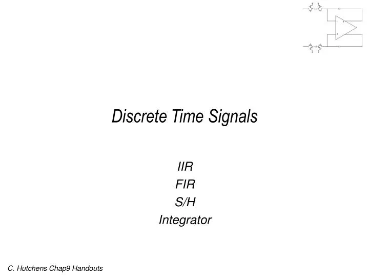 PPT - Discrete Time Signals PowerPoint Presentation, free download - ID ...