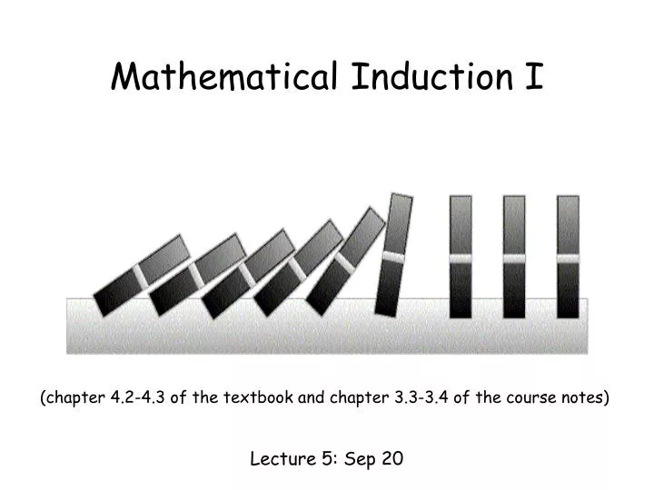 PPT - Mathematical Induction I PowerPoint Presentation, free download ...