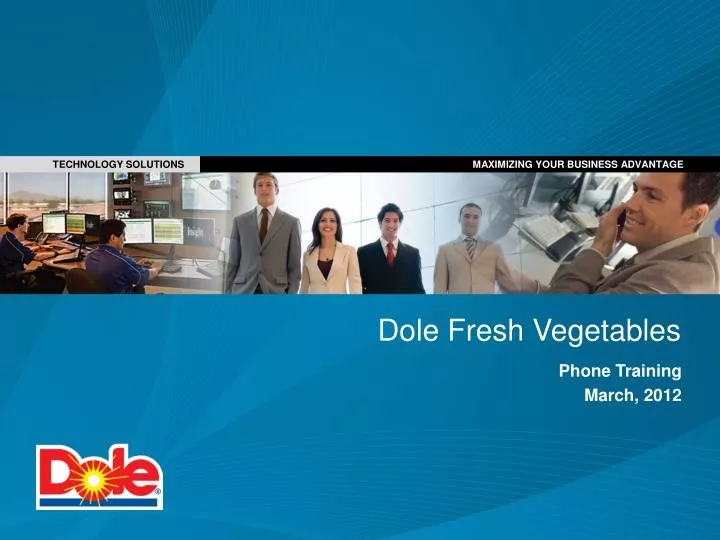 PPT - Dole Fresh Vegetables PowerPoint Presentation, free download - ID ...