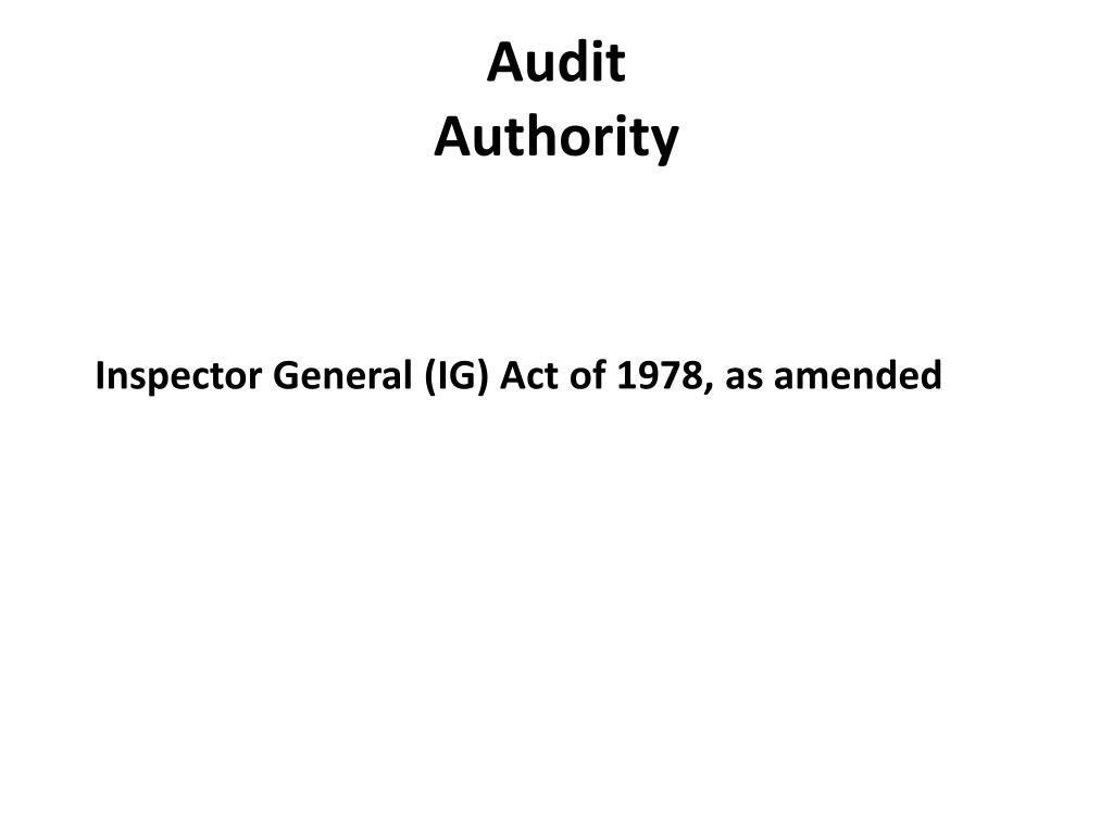 PPT - U.S. Department of Homeland Security Office of Inspector General ...