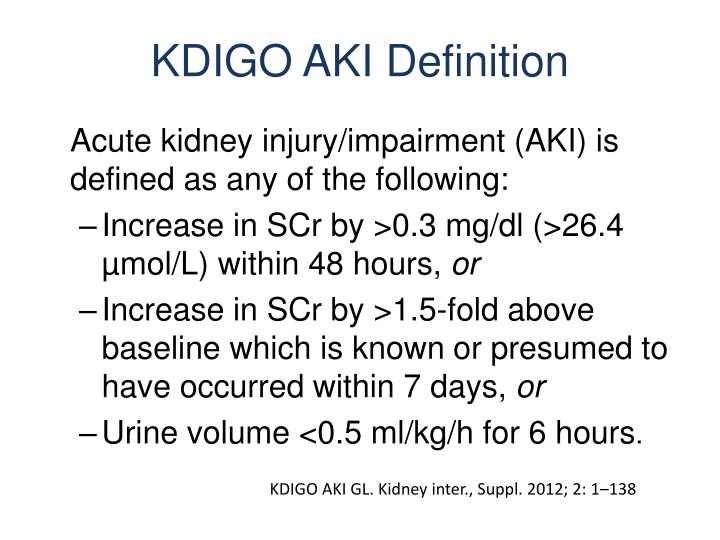 PPT - Mechanisms and Management in Acute Kidney Injury PowerPoint ...
