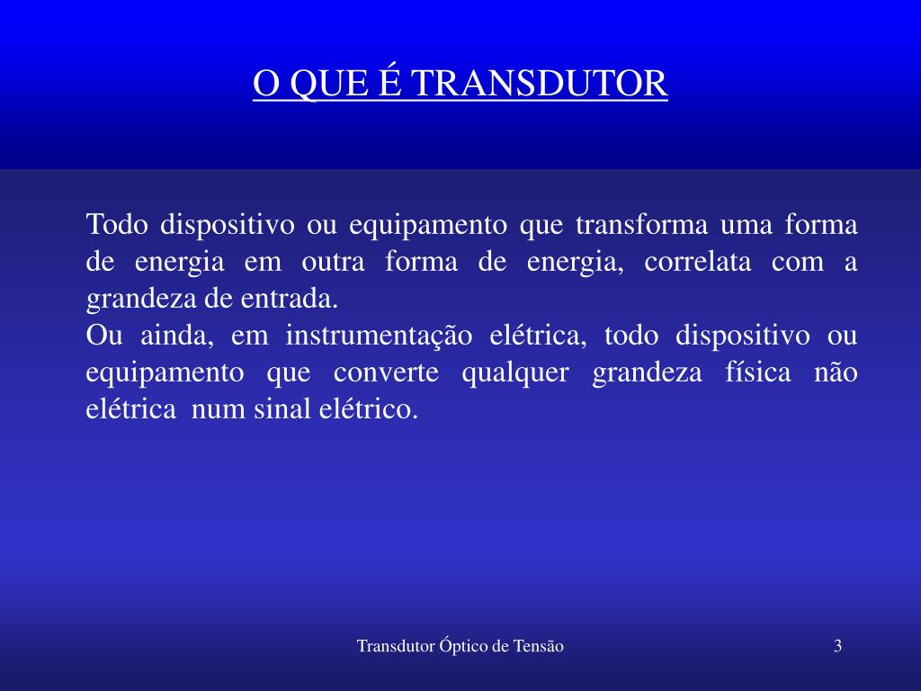 PPT - SEMINÁRIO TRANSDUTOR ÓPTICO DE TENSÃO PowerPoint Presentation ...