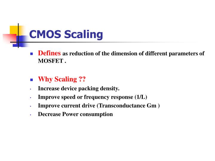 PPT - Hot Carrier Effects in Deep Submicron CMOS PowerPoint ...