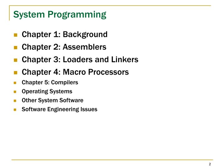 PPT - System Programming PowerPoint Presentation - ID:1438170