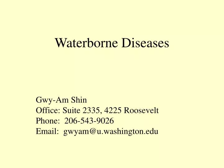 PPT - Waterborne Diseases PowerPoint Presentation, free download - ID ...