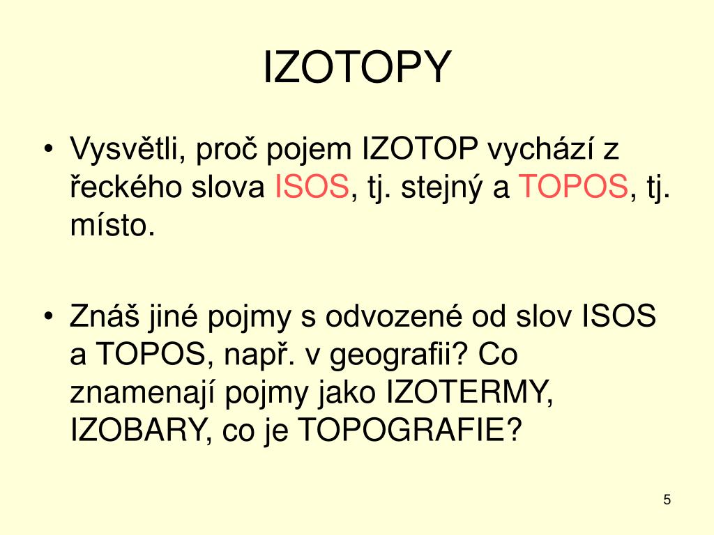PPT - IZOTOPY, nukleonové číslo PowerPoint Presentation, free download ...