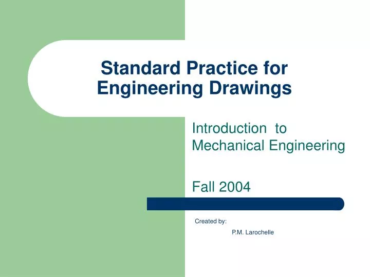 PPT - Standard Practice for Engineering Drawings PowerPoint ...